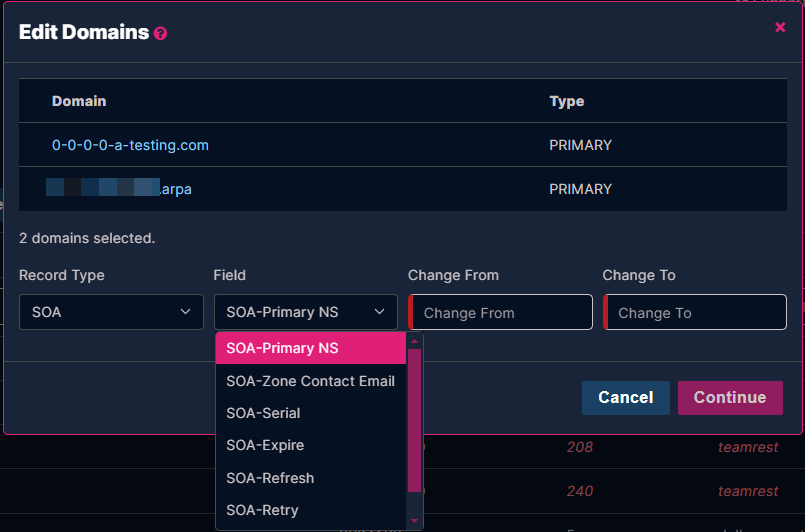 Managing Your Domains
