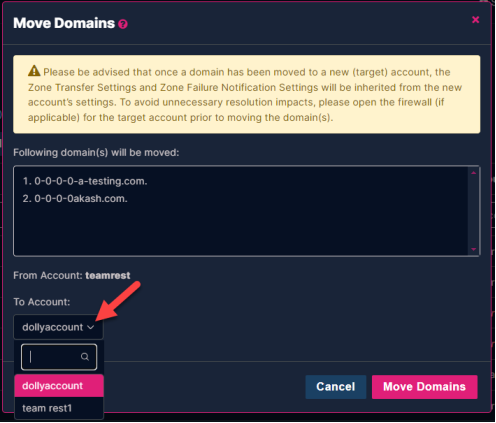 Managing Your Domains
