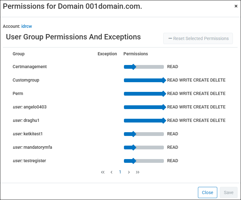 Permissions and Exceptions