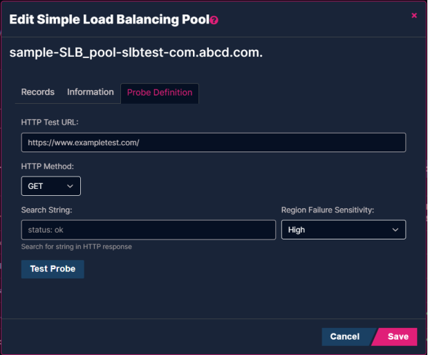 Simple Load Balancing Pool