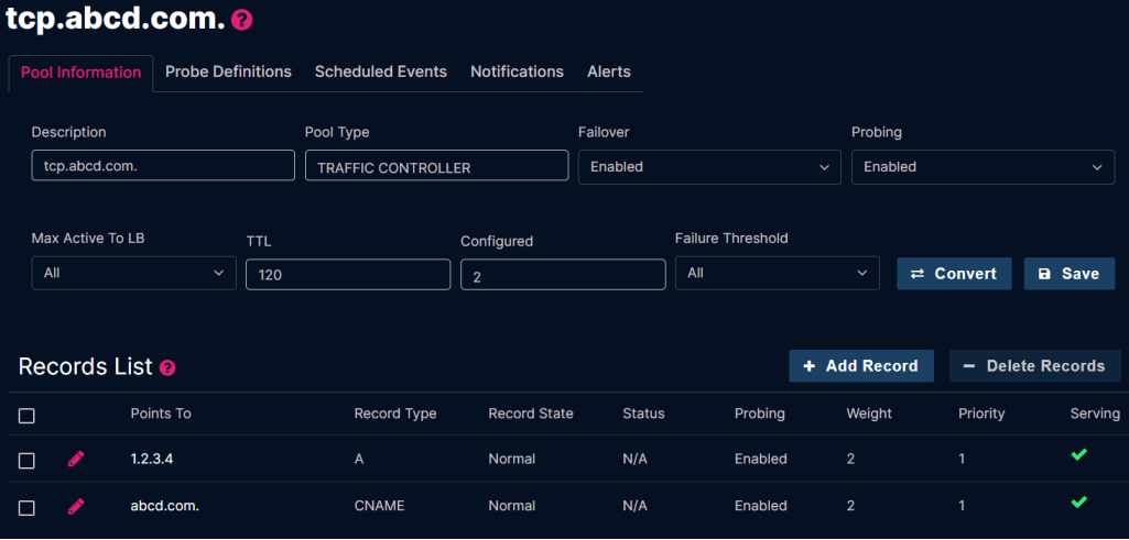 Traffic Controller Pool