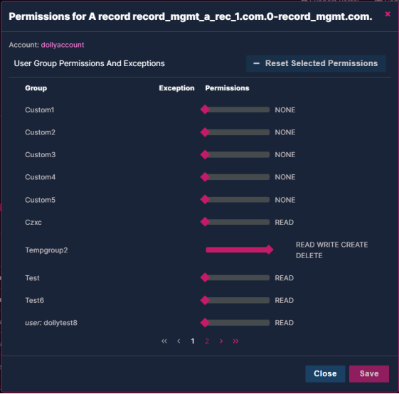 Record Level Permissions
