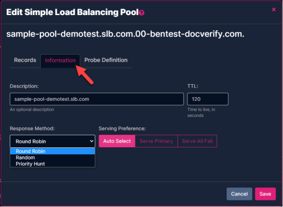 Simple Load Balancing Pool