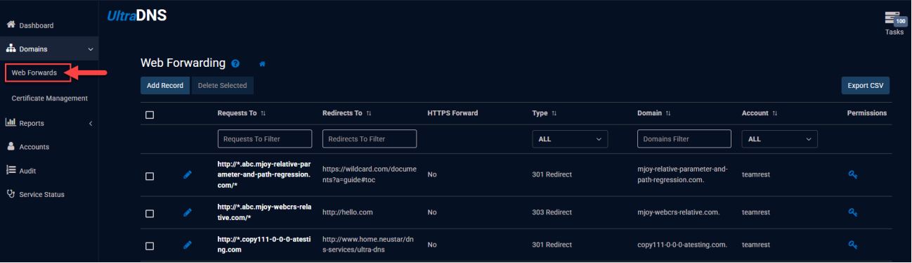 Global Web Forwarding