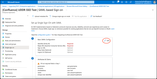 Configuring SSO for Administrative Portals